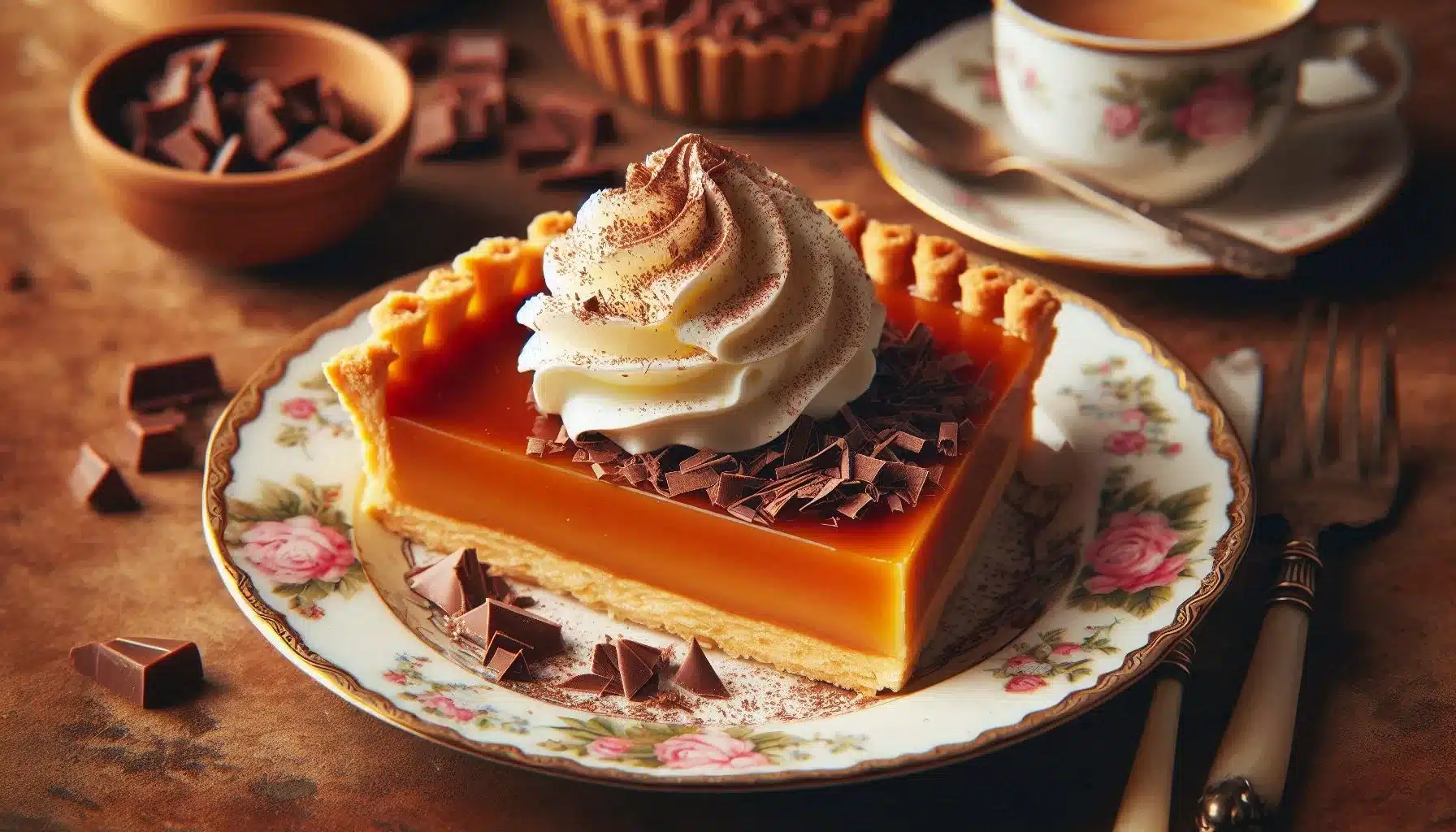 Old School Dinner Style Butterscotch Tart - Mrs Thrifty